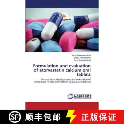 预订 Formulation and evaluation of atorvastatin calcium oral tablets [9783659817595]