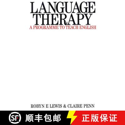 【3-4周达】Language Therapy - A Programme To Teach English [Wiley公共健康] [9781870332323]