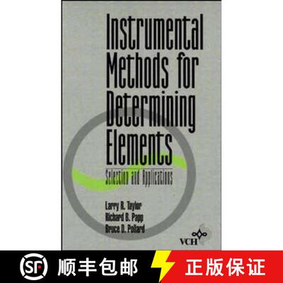 【3-4周达】精装 Instrumental Methods For Determining Elements - Selection & Applications [Wiley化学化工] [9780471185550]