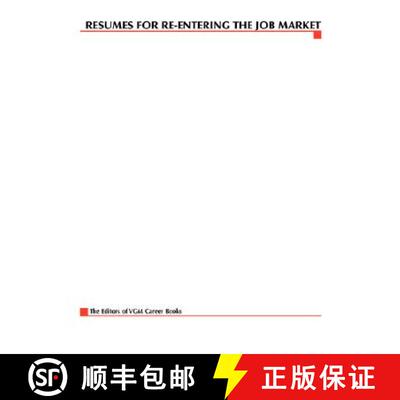 【3-4周达】Resumes for Re-Entering the Job Market, Second Edition [9780071387316]