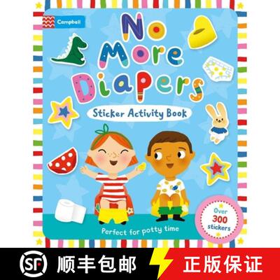 【3-4周达】No More Diapers Sticker Activity Book: Perfect for potty time, with over 300 stickers! [9781035084388]