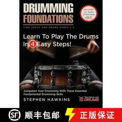 【3-4周达】Drumming Foundations: Learn To Play The Drums  In 4 Easy Steps! [9781913929886]