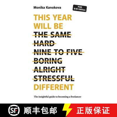 【3-4周达】This Year Will Be Different: The insightful guide to becoming a freelancer [9783950396713]