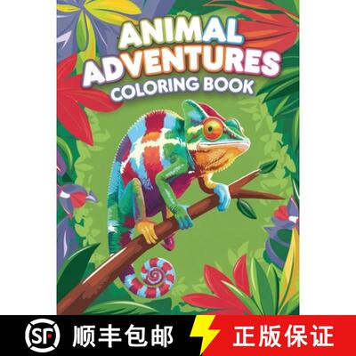 【3-4周达】Animal Adventure Coloring Book for Teens: Activity Book for Kids, Number Tracing & Learnin... [9789509509818]