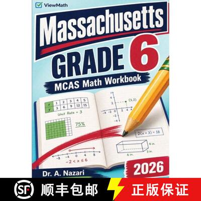 【3-4周达】Massachusetts MCAS Grade 6 Math Workbook: Practice Problems & Exercises with Answer Key [9798895998670]