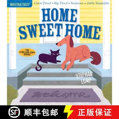 【3-4周达】Indestructibles: Home Sweet Home: Chew Proof - Rip Proof - Nontoxic - 100% Washable (Book ... [9781523502080]