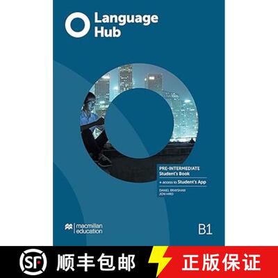 【3-4周达】Language Hub Pre-Intermediate Student's Book with Student's App [9781380016904]