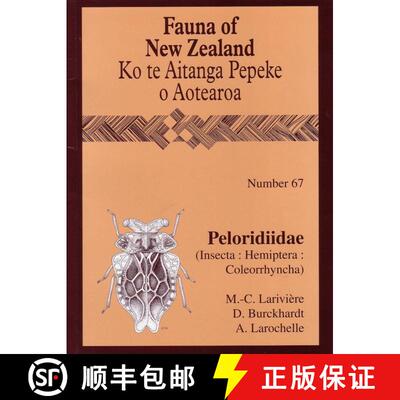 预订 Fauna of New Zealand, No 67: Peloridiidae (Insecta: Hemiptera: Coleorrhyncha) [9780478347302]