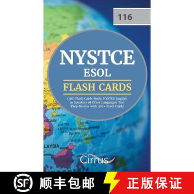 预订 NYSTCE ESOL (116) Flash Cards Book: NYSTCE English to Speakers of Other Languages Test Prep Revi... [9781635304305]