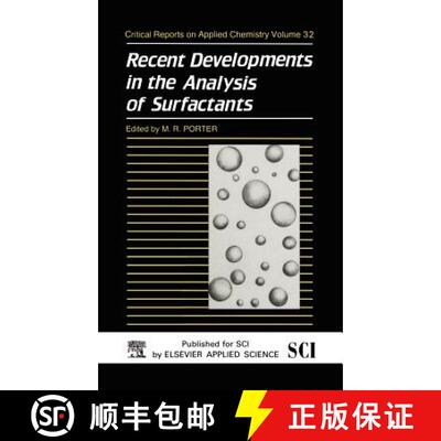 【3-4周达】精装 Recent Developments in the Analysis of Surfactants [9781851665815]