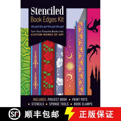 【3-4周达】Stenciled Book Edges Kit : Turn Your Favorite Books into Custom Works of Art - Includes: P... [9780785845638]