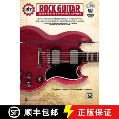 【3-4周达】DIY (Do It Yourself) Rock Guitar: Learn to Play Anywhere & Anytime, Book & Online Audio & ... [9781470611385]