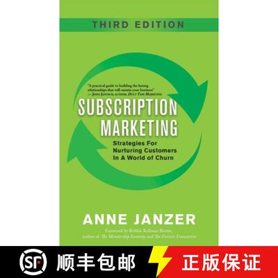 【3-4周达】Subscription Marketing: Strategies for Nurturing Customers in a World of Churn [9780999624876]