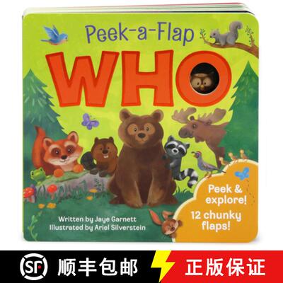 【3-4周达】Who: Peek a Flap Childrens Board Book [9781680521252]