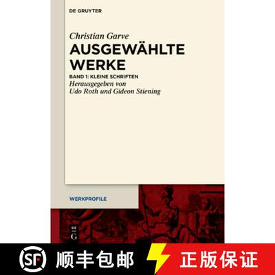 【3-4周达】精装 Christian Garve: Ausgewählte Werke [9783110645927]