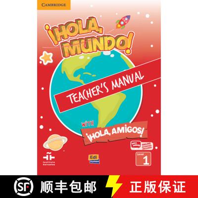 【3-4周达】¡Hola, Mundo!, ¡Hola, Amigos! Level 1 Teacher's Manual Plus Eleteca [9788491790648]