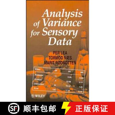 【3-4周达】精装 Analysis Of Variance For Sensory Data [Wiley食品] [9780471967507]