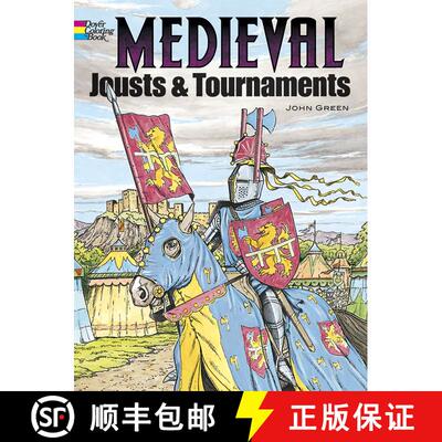 预订 Medieval Jousts and Tournaments Coloring Book [9780486401355]