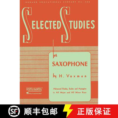 【3-4周达】Selected Studies Saxophone Sheet Music Advanced Etudes and Exercises Rubank Educational Li... [9781423445272]