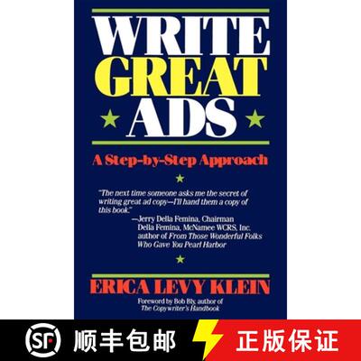 【3-4周达】Write Great Advertisements: A Step-by-step Approach [9780471507031]