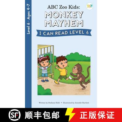 【3-4周达】ABC Zoo Kids I Can Read Level 6: Monkey Mayhem [9781638240556]