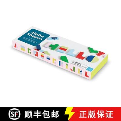 【3-4周达】Alpha Shapes: (Colorful Wooden Block Letters for Decor, Educational Alphabet Word Blocks) [9781452164847]
