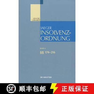 【3-4周达】Jaeger Insolvenzordnung：§§ 174-216 [9783110253313]