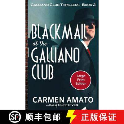 【3-4周达】Blackmail at the Galliano Club Large Print Edition: : A Prohibition historical fiction thr... [9798989140336]