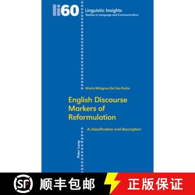 【3-4周达】English Discourse Markers of Reformulation : A classification and description [9783039111961]