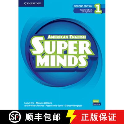 【3-4周达】Super Minds Level 1 Teacher's Book with Digital Pack American English [9781108920834]