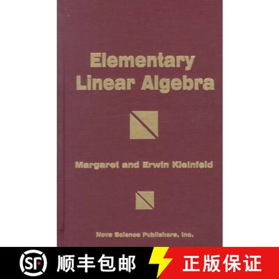 【3-4周达】精装 Elementary Linear Algebra [9781560722922]