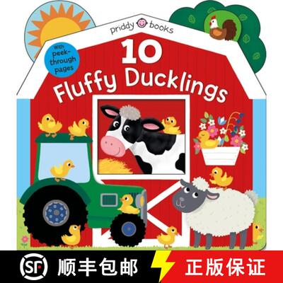 【3-4周达】Tiny Tots Peep-Through: 10 Fluffy Ducklings [9781684491292]