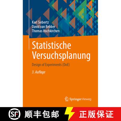 【3-4周达】Statistische Versuchsplanung: Design of Experiments (DoE) (3. Auflage 2026) (3. Auflage 20... [9783662730904]