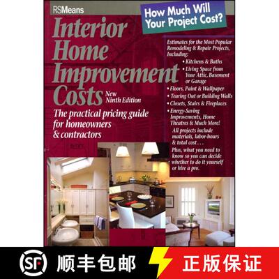 【3-4周达】Interior Home Improvement Costs: The Practical Pricing Guide For Homeowners & Contractors,... [9780876297438]