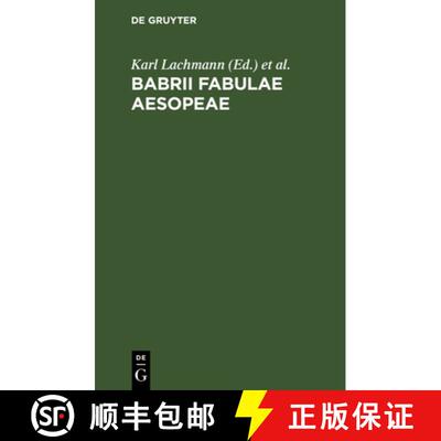 【3-4周达】精装 Babrii Fabulae Aesopeae [9783112460436]