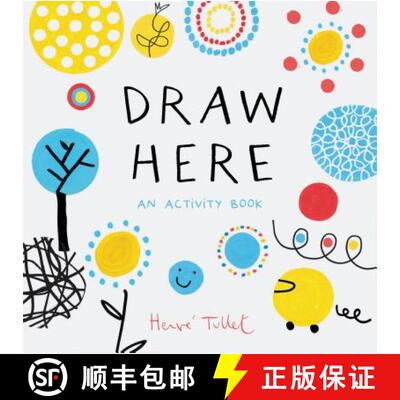 【3-4周达】Draw Here: An Activity Book (Interactive Children's Book for Preschoolers, Activity Book f... [9781452178608]