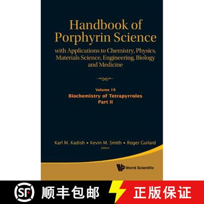 预订 精装 Handbook of Porphyrin Science: With Applications to Chemistry, Physics, Materials Science, ... [9789814335492]