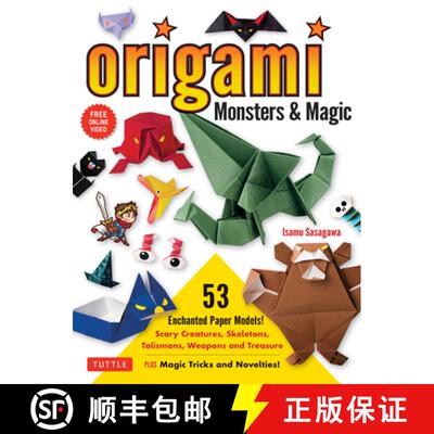 【3-4周达】Origami Monsters & Magic: Scary Creatures, Skeletons, Talismans, Weapons and Treasure - Pl... [9784805318782]