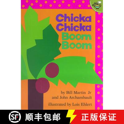 廖彩杏书单 英文原版绘本 Chicka Chicka Boom Boom 叽喀叽喀碰碰 平装 (Reprint) [9780689835681]
