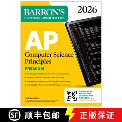 【3-4周达】AP Computer Science Principles Premium, 2026: Prep Book with 6 Practice Tests + Comprehens... [9781506297668]