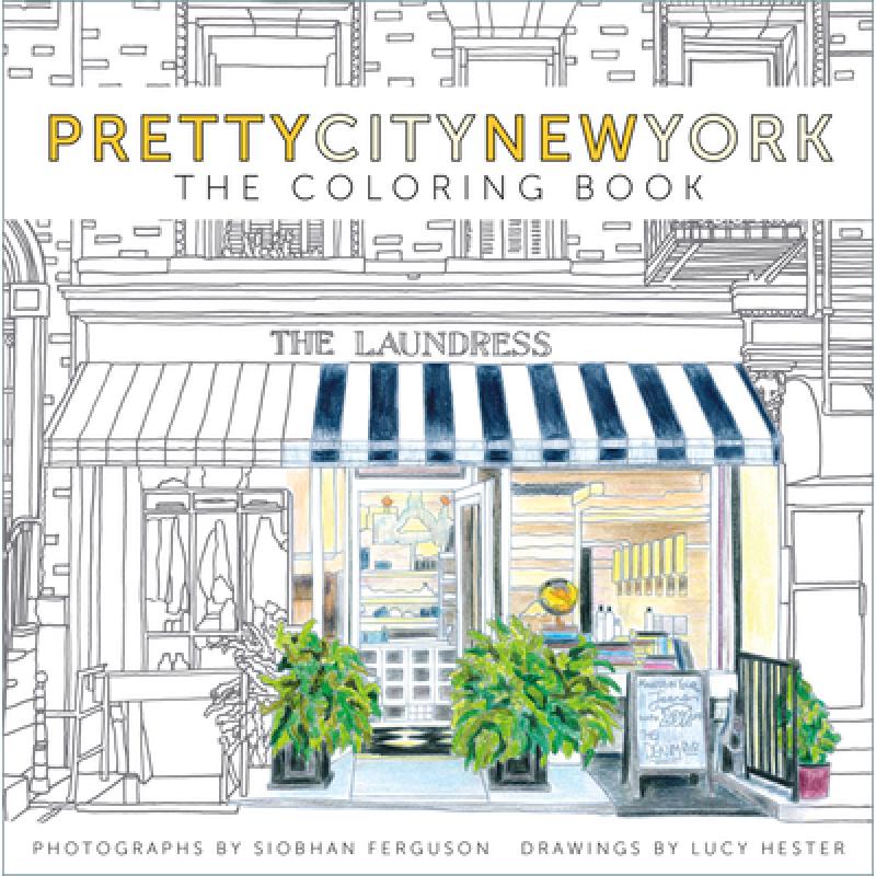 预订 Prettycitynewyork: The Coloring Book[9780750997218]_虎窝淘