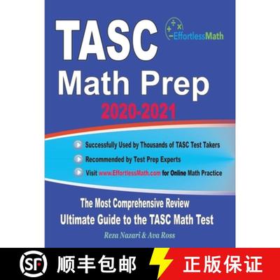 【3-4周达】TASC Math Prep 2020-2021: The Most Comprehensive Review and Ultimate Guide to the TASC Mat... [9781646121991]