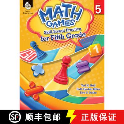 预订 Math Games: Skill-Based Practice for Fifth Grade: Skill-Based Practice for Fifth Grade [9781425812928]