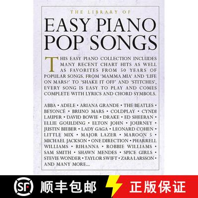 【3-4周达】The Library of Easy Piano Pop Songs - Easy Piano and Keyboard Songbook with Full Lyrics an... [9781785582387]