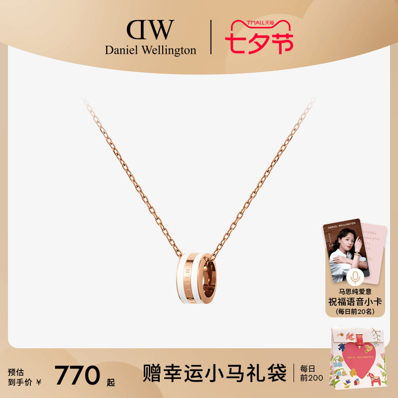 【马思纯同款】DW项链项链EMALIE系列项链女款轻奢小众锁骨链情侣