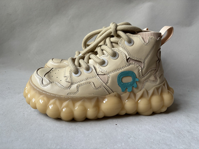 新款otz/oetzi冰人奥兹冰川情侣拼色潮鞋厚底大头复古男女丑萌鞋