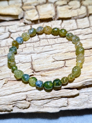 阿拉善戈壁玛瑙绿筋脉石原石小鼻嘎手串手链