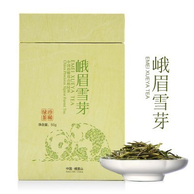 【买5送1】峨眉雪芽 峨眉山茶 绿茶 方罐50克