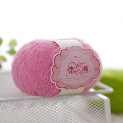 雪妃尔棉花糖仿羊粘毛毛线围巾线