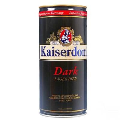 Kaiserdom德国原装进口啤酒1000ml凯撒顿姆 1L*6罐 黑啤酒